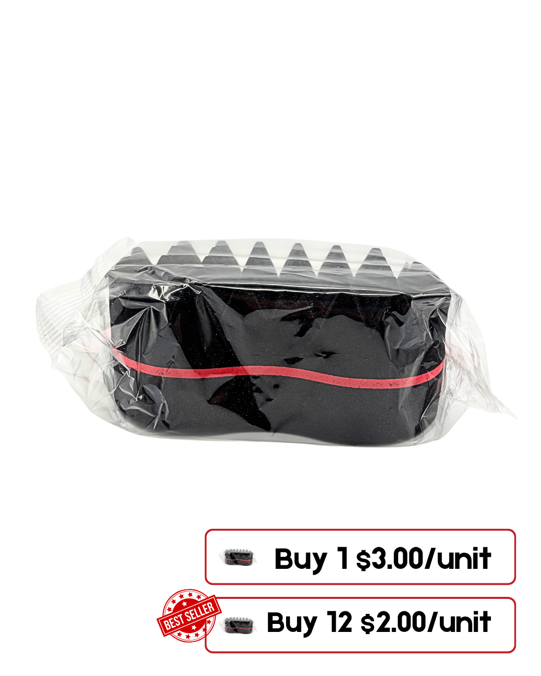 Large Black Barber Sponge – Perfect for Hair Styling & Textures ...